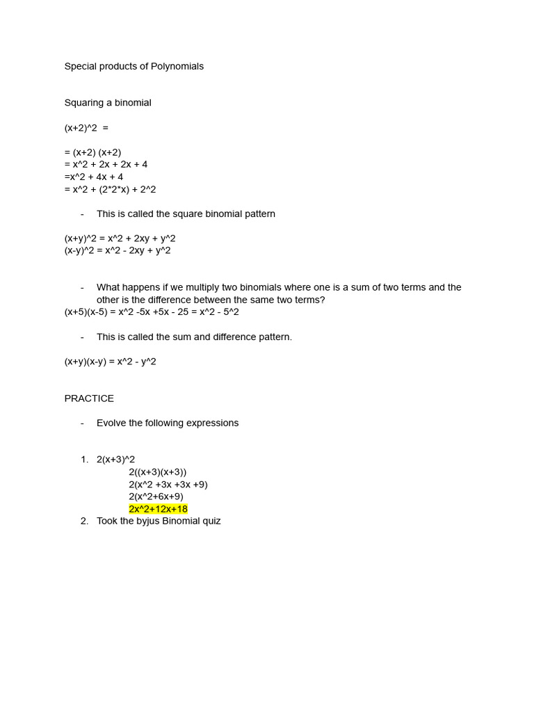 Math Notes | PDF | Polynomial | Computational Science