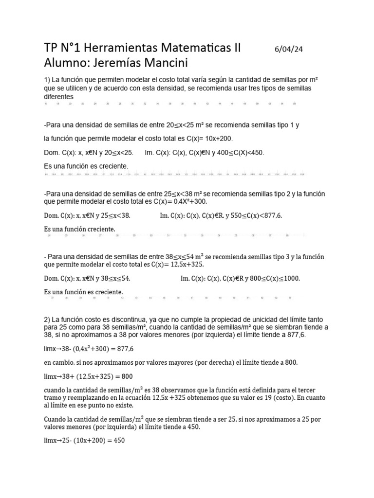 Tp 1 herramientas matematicas | PDF