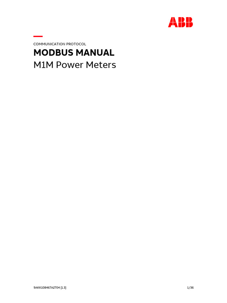M1M 96 Modbus Manual V1.3A - EN | PDF | Computer Engineering | Electrical Engineering