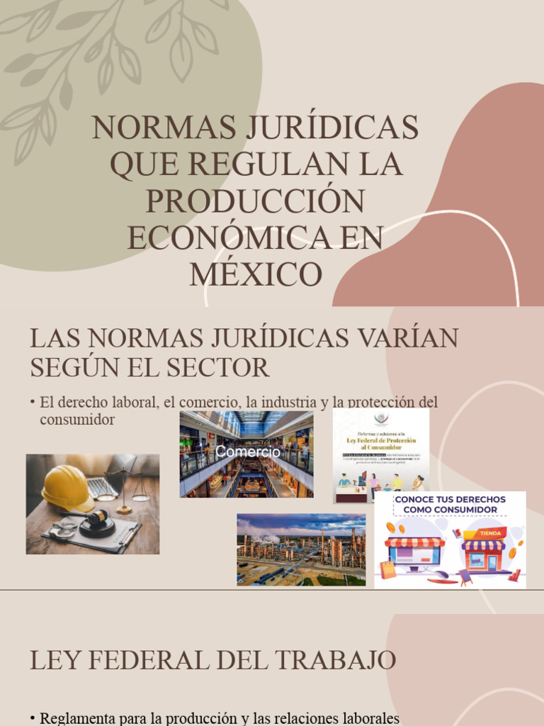 Las Normas Jurídicas Que Regulan La Producción | PDF | Derecho laboral ...