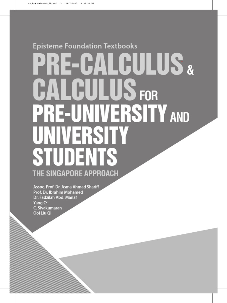 Pre-Calculus and Calculus | PDF
