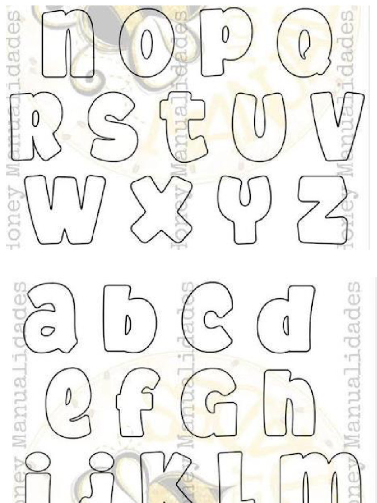 Moldes de Letras | PDF