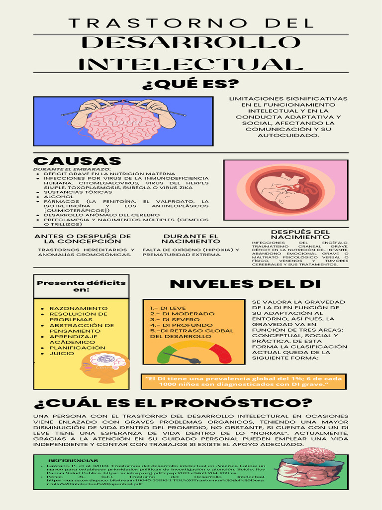 Infografía del Trastorno del Desarrollo Intelectual | PDF | Trastorno del desarrollo ...