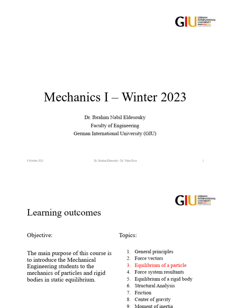 Chapter 3 Equilibrium of A Particle | PDF | Force | Applied And Interdisciplinary Physics