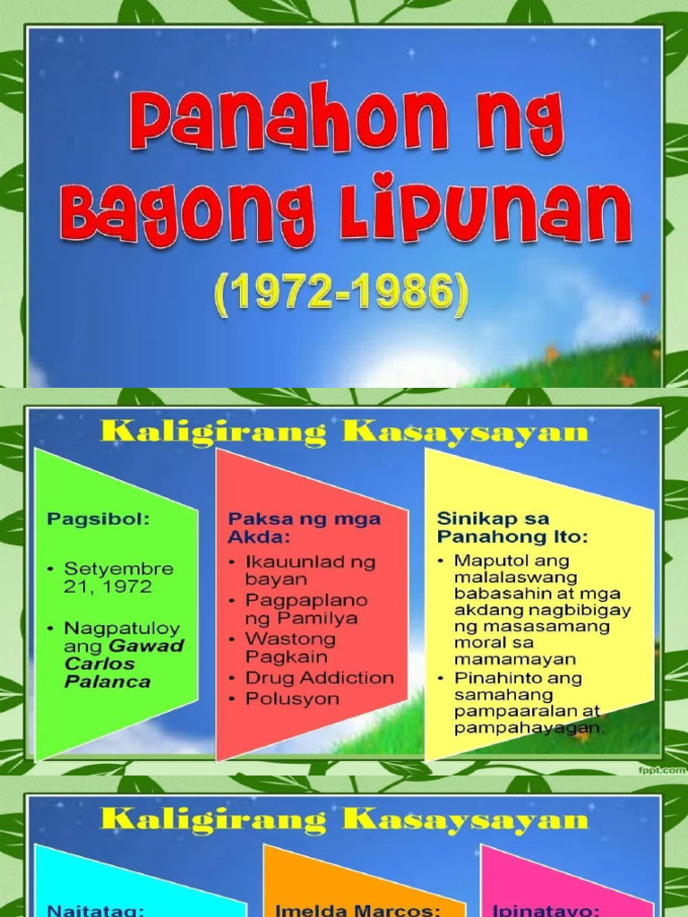 Panahon NG Bagong Lipunan | PDF