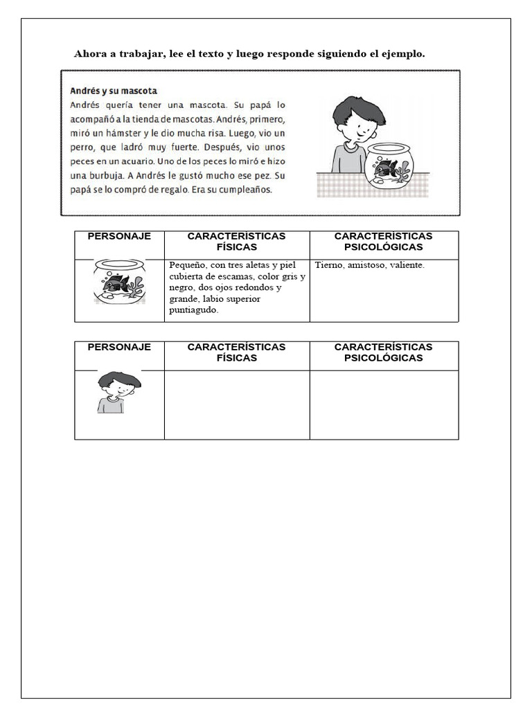 actividades de descripción y comparación | PDF