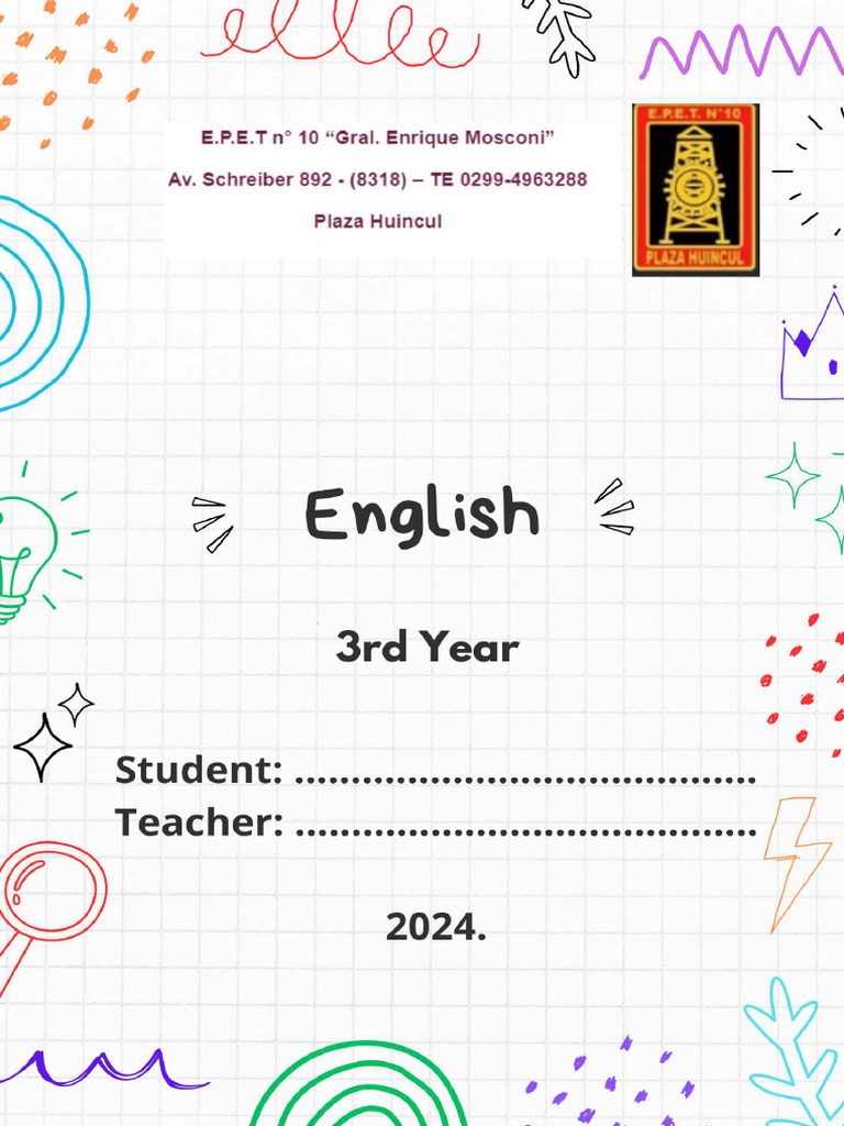 3ro Ingles EPET 10 | PDF