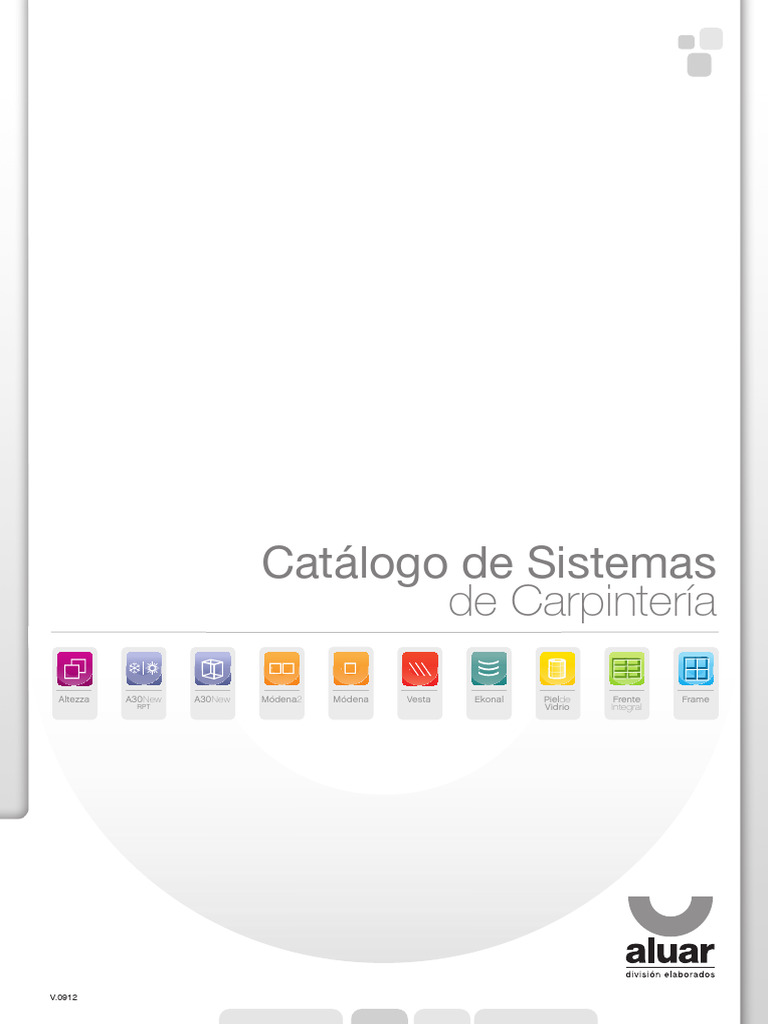 Catálogo de Sistemas de Carpintería Aluar | PDF | Carpintería | Ventana