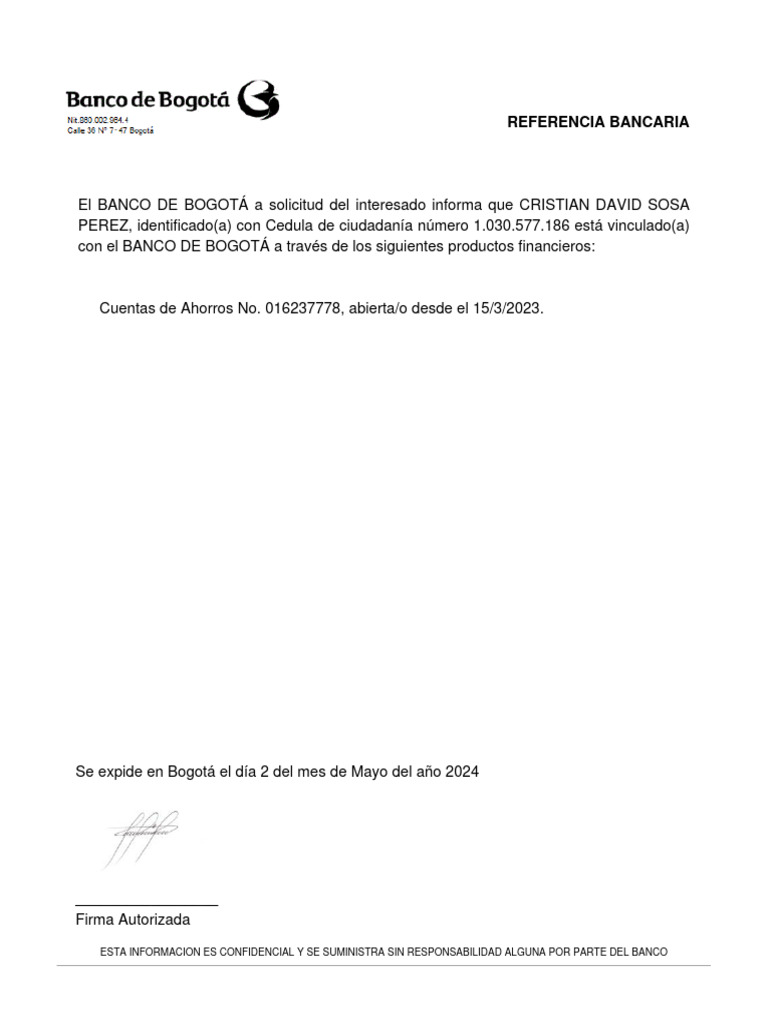T26 Referencia Bancaria 202405020726470498 | PDF