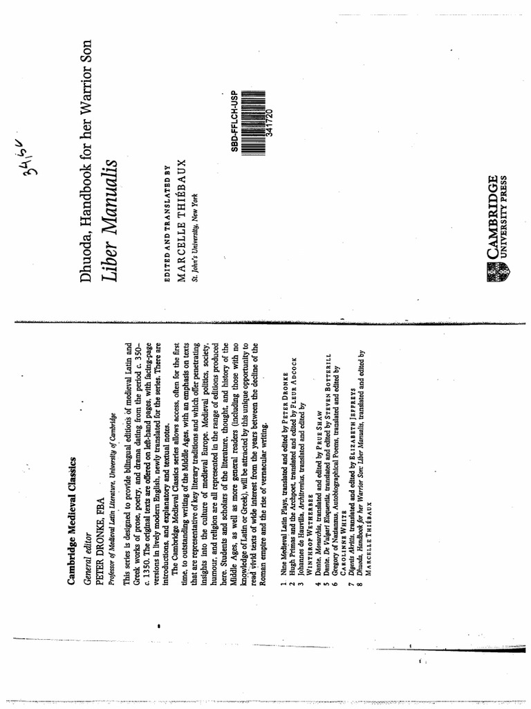 Dhuoda - Liber Manualis | PDF