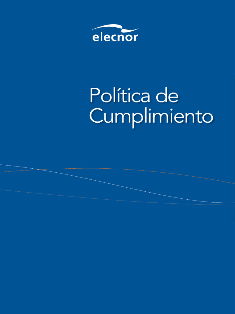 Politica de Cumplimiento-Elecnor | PDF | Responsabilidad legal | Contabilidad