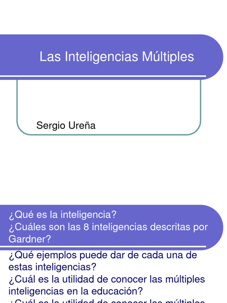 4_-_Las_Inteligencias_Multiples-Gardner | PDF | Inteligencia | Ciencia cognitiva