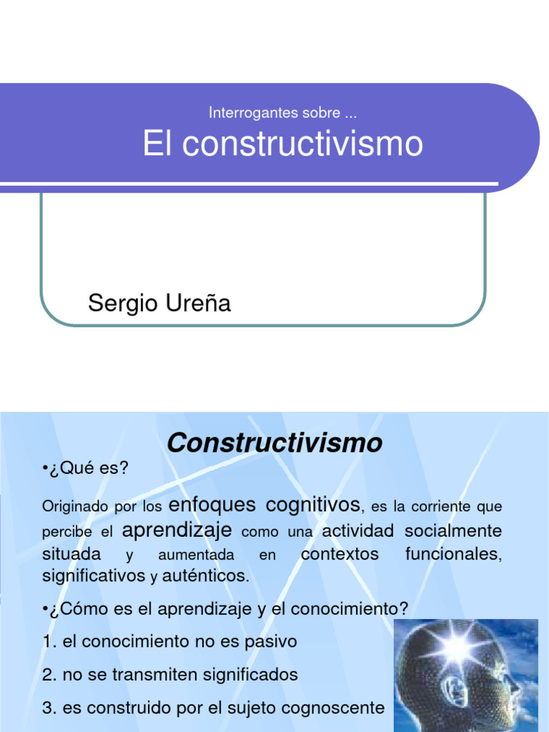 1 - Constructivismo | PDF | Constructivismo (filosofía de la educación) | Conocimiento