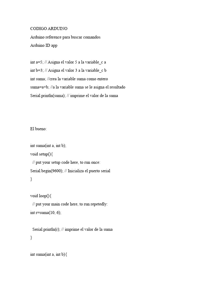 Codigo Arduino | Descargar gratis PDF | Programación de computadoras ... Codigo Arduino | Descargar gratis PDF | Programación de computadoras ...
