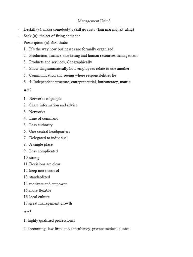 Business Management Structures | PDF | Career & Growth | Business