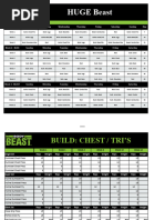 Body Beast Workout Schedule PDF | PDF | Weight Training | Physical Exercise