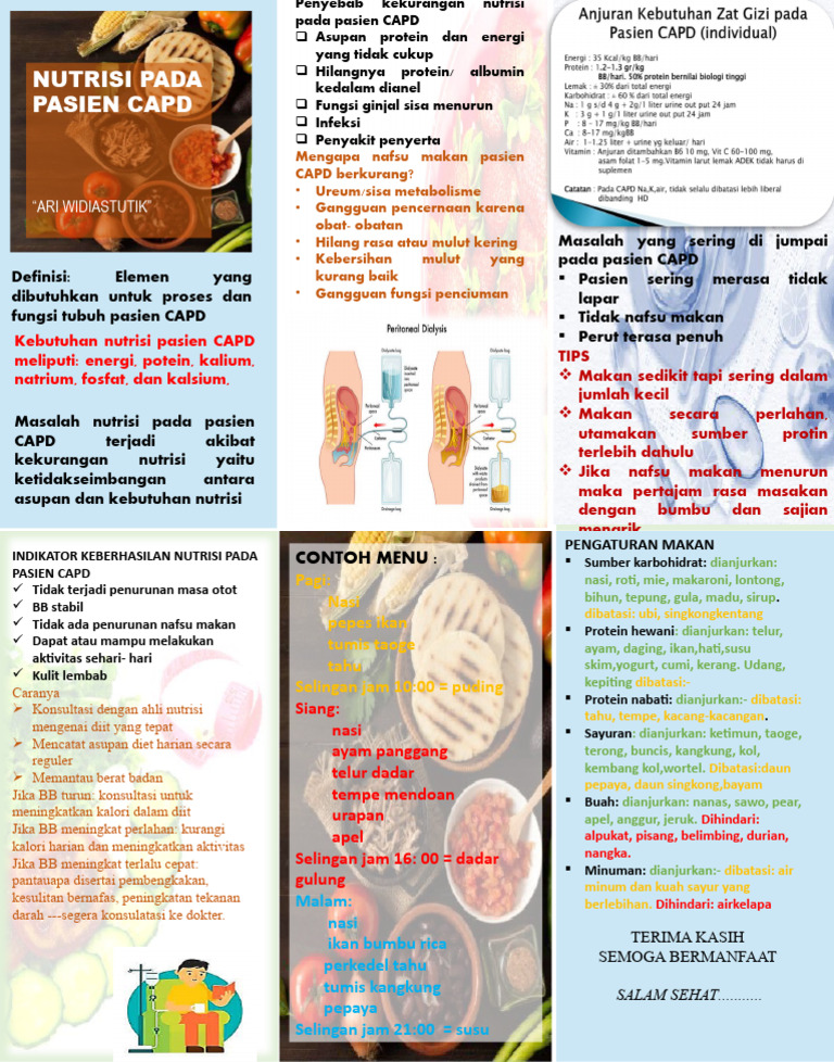 Leaflet Nutrisi Pasien Capd | PDF
