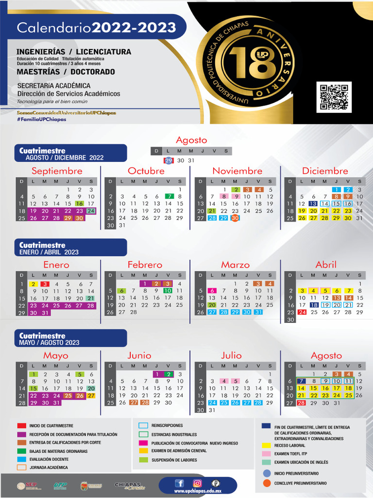 Calendario 2022-2023 Version 1 | PDF