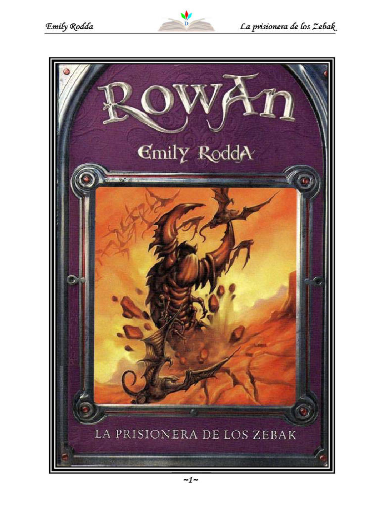 Rodda Emily - Rowan 04 - La Prisionera de Los Zebak | PDF | Poesía