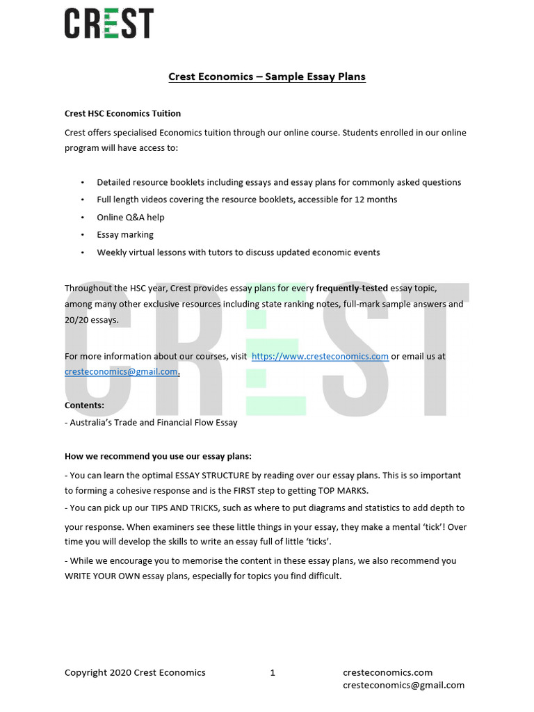 Sample Essay Topic 2 | PDF | Exports | Australia