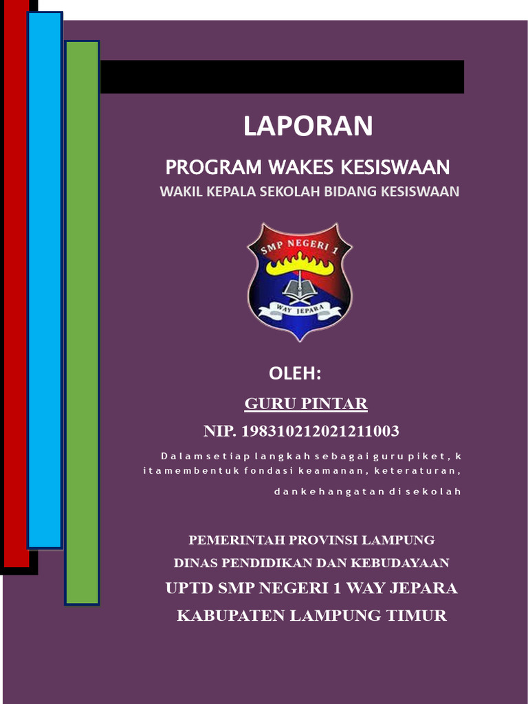 Laporan Program Kesiswaan SMPN 1 Way Jepara | PDF