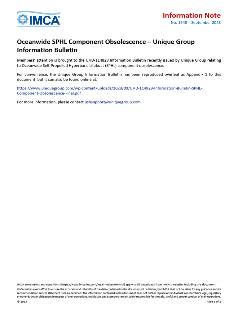 IMCA InformationNote 1648 | PDF | Reliability Engineering