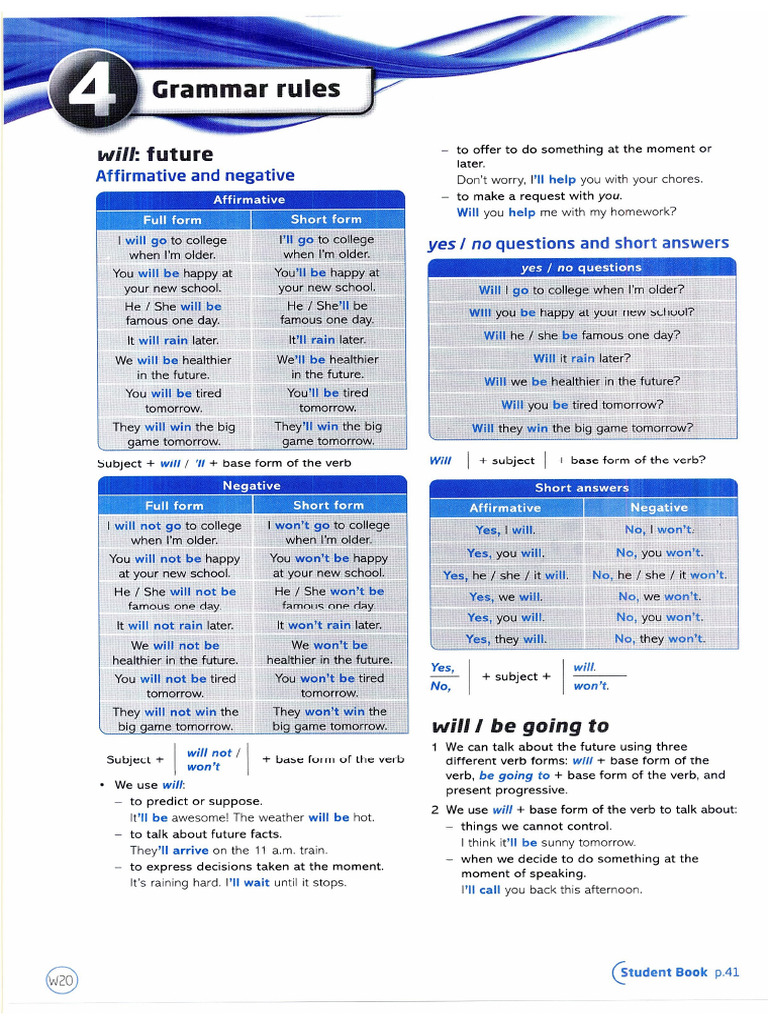 5th - U2 - W4 What Will Their Future Be Like (Workbook) | PDF