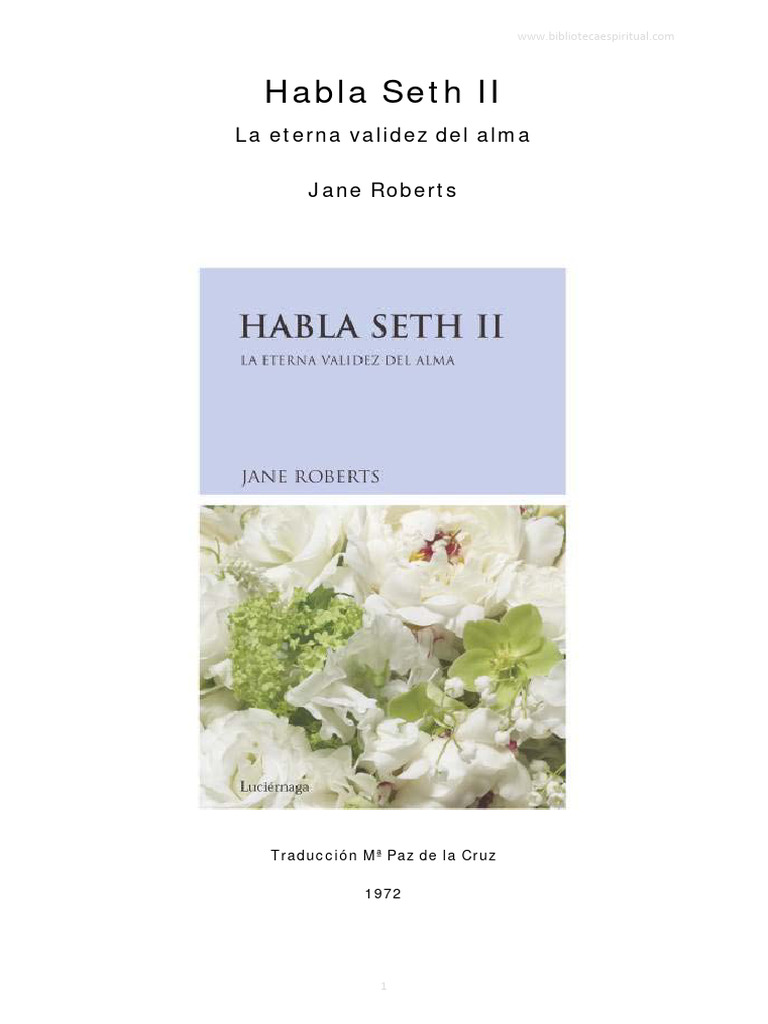 (1library - Co) Habla Seth 2 PDF | PDF | Experiencia | Hombre