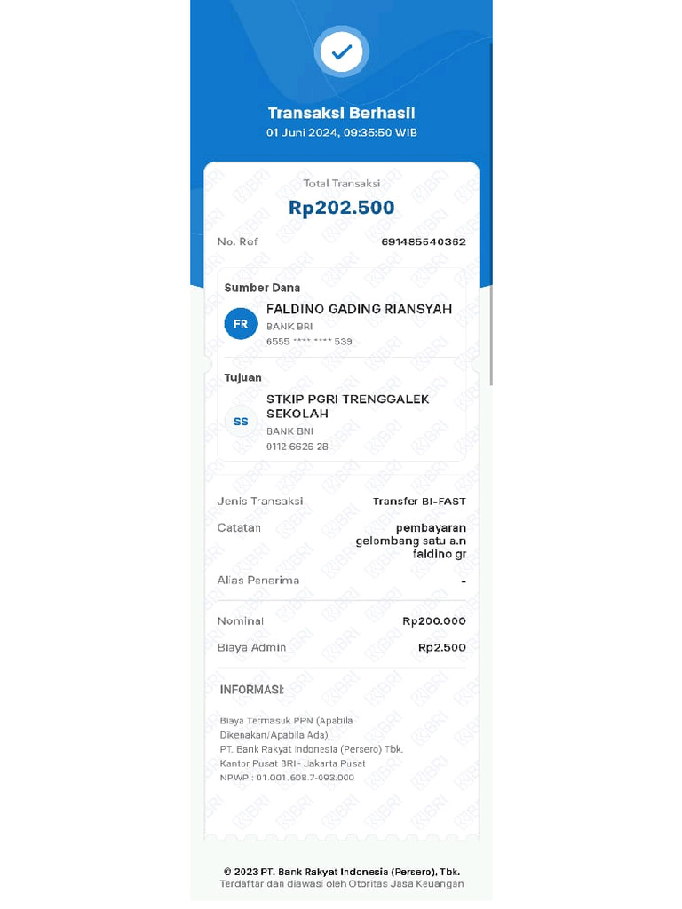 PDF Bukti Pembayaran | PDF