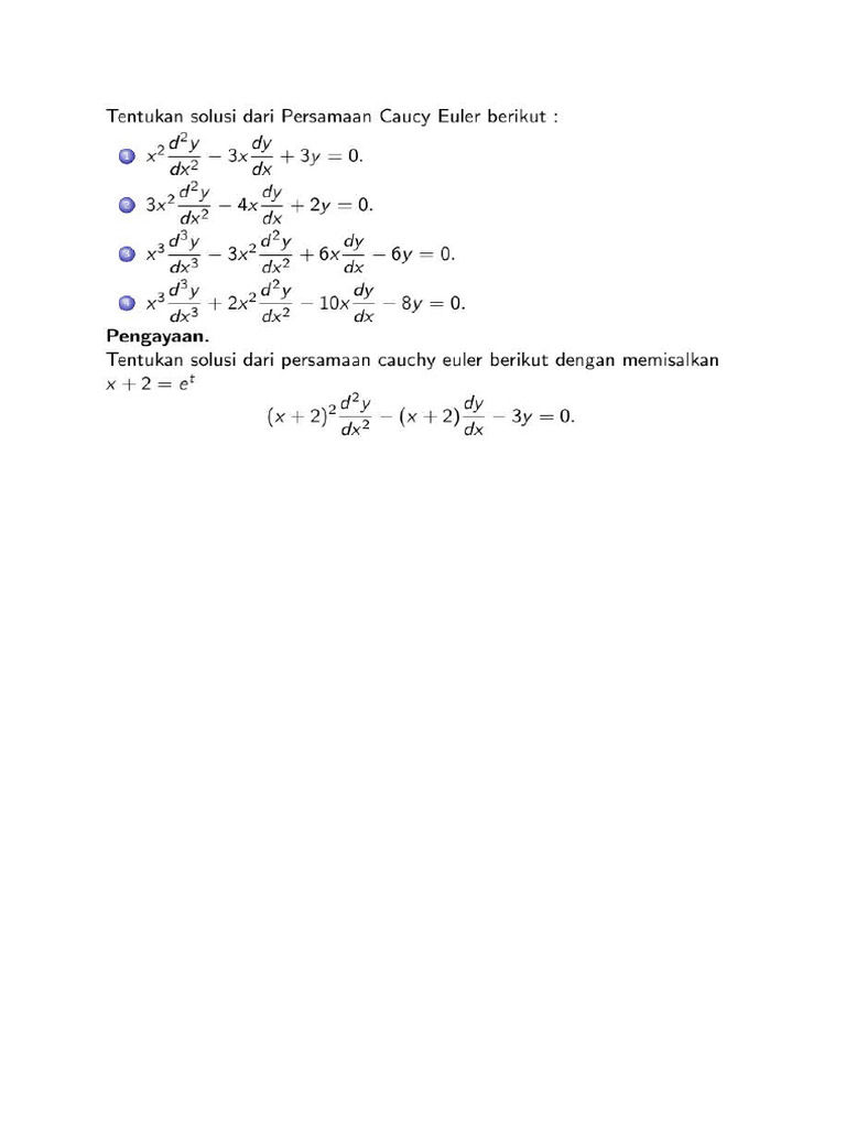 Caucy Euler | PDF