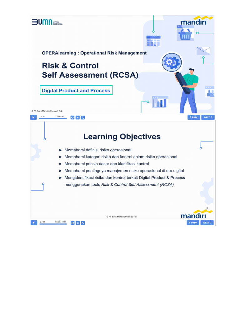 Materi - OPERAlearning Operational Risk Management | PDF