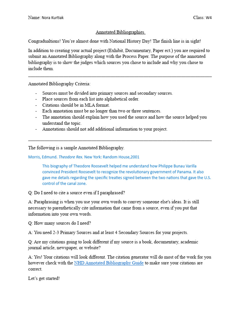 Annotated Bibliographies | PDF | Citation