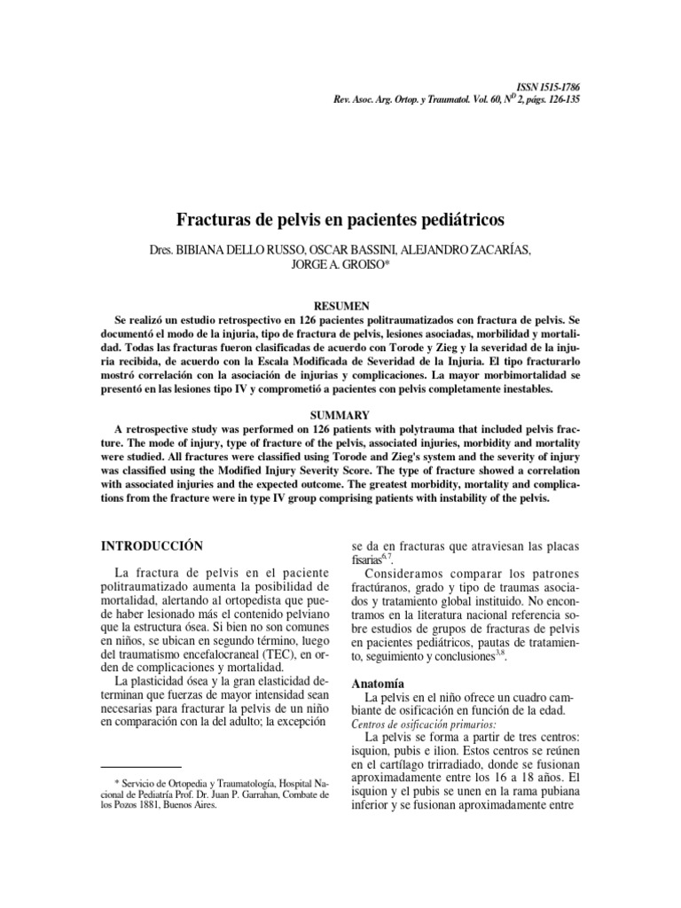 Fractura Pelvis 2 Descargar Gratis Pdf Pelvis Sistema Esquelético
