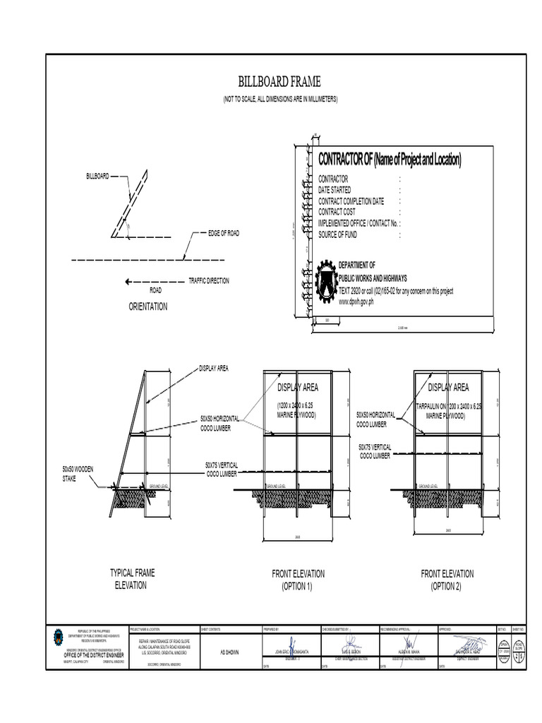 Road Slope Repair Project Details | PDF