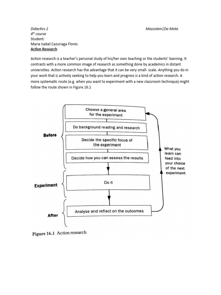 Action Research - Handout | PDF | Experiment | Lesson Plan