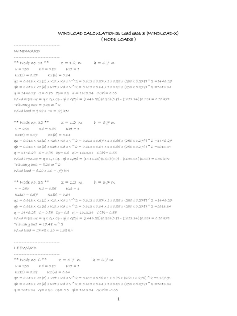 Wind Load Calc | Download Free PDF | Pressure | Physical Quantities