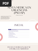 Ejemplo de Nota SOAP Médica | PDF | Medicina | Especialidades Medicas