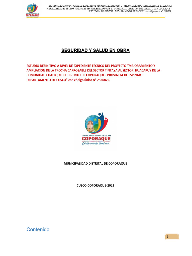 3.-Seguridad y Salud en Obra | PDF | Evaluación | Riesgo