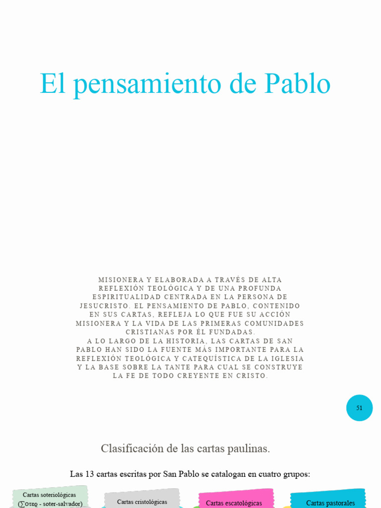 El Pensamiento de Pablo | PDF | Pablo el apóstol | Cristo (título)