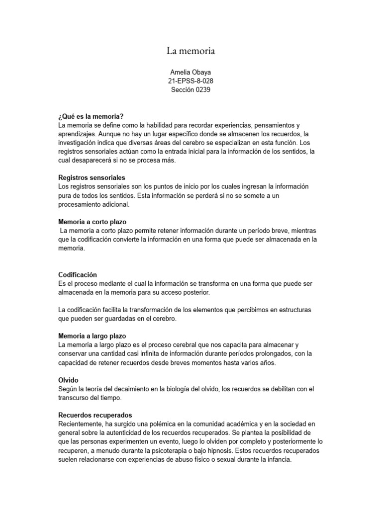 La memoria.pdf | PDF