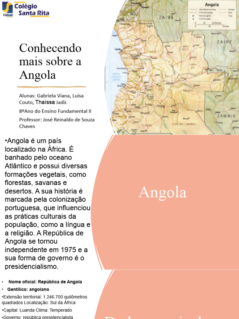 Conhecendo Mais Sobre A Angola | PDF | Angola | África
