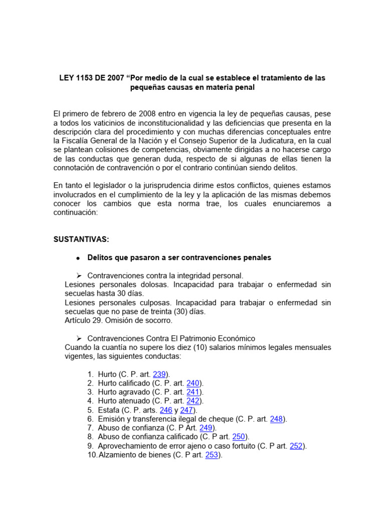 Ley de pequeñas causas II | PDF | Castigos | Queja