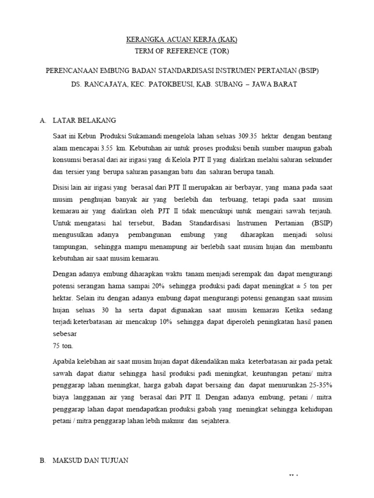 Addendum KAK | PDF | Teknologi & Rekayasa