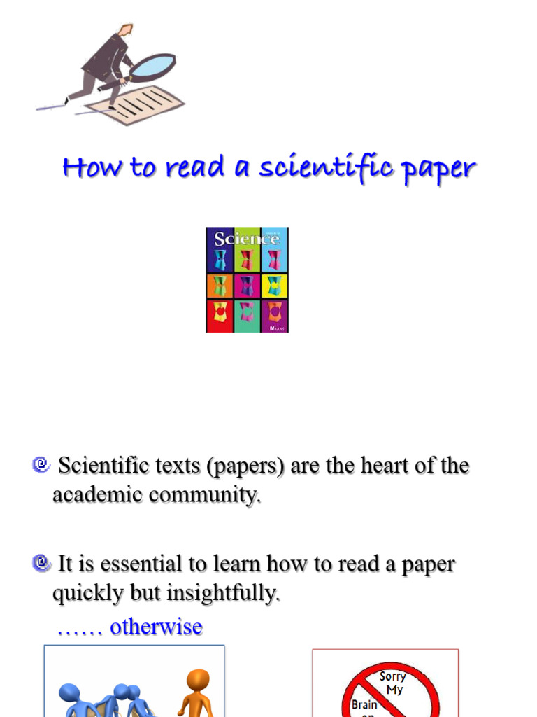 How To Read A Scientific Paper Modified Final | PDF | Science | Cognition