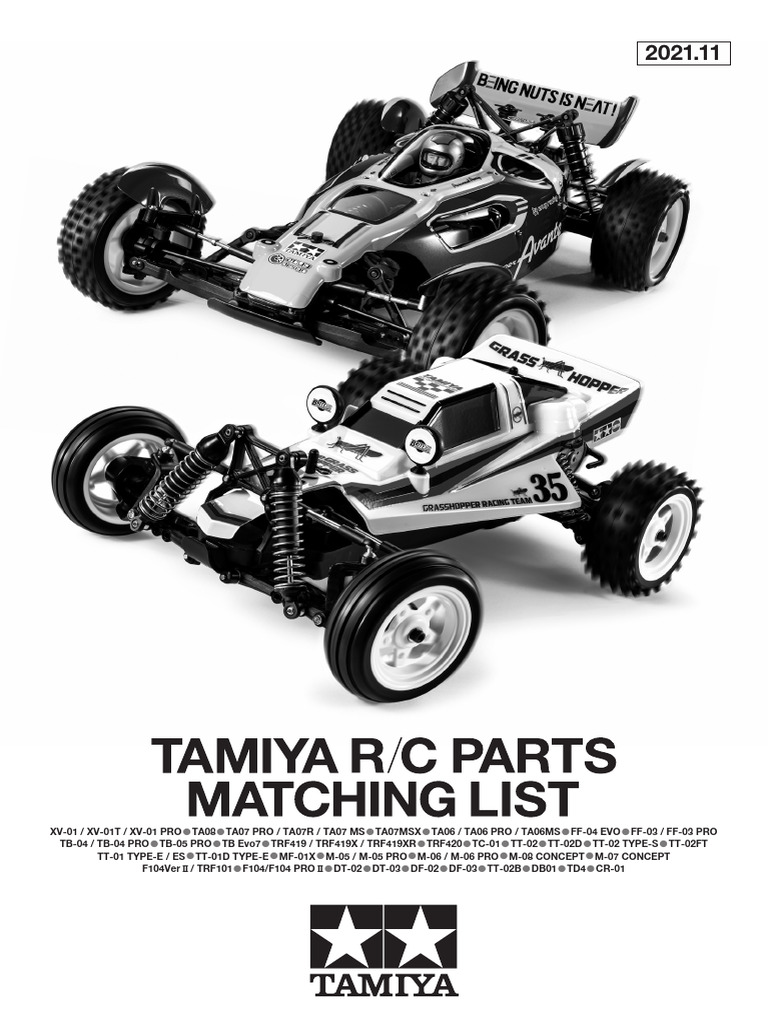 Tamiya Matching List | PDF