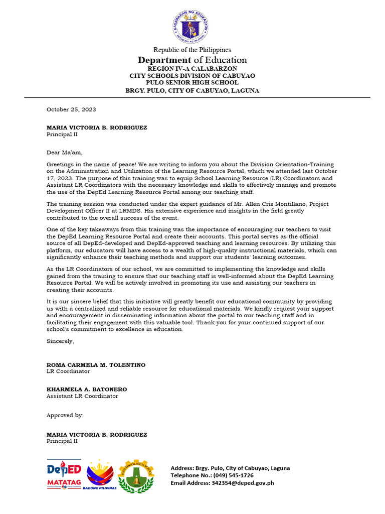 Account Creation of Deped LR Portal | PDF | Education Theory | Human ...