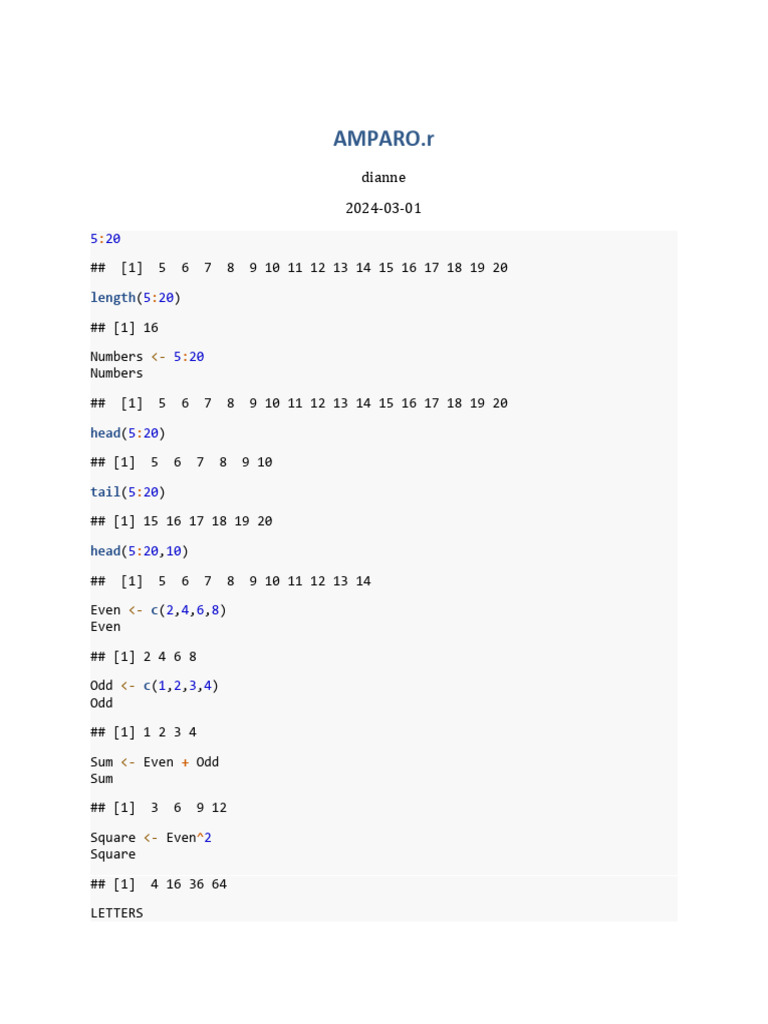 R Data Manipulation Examples | PDF
