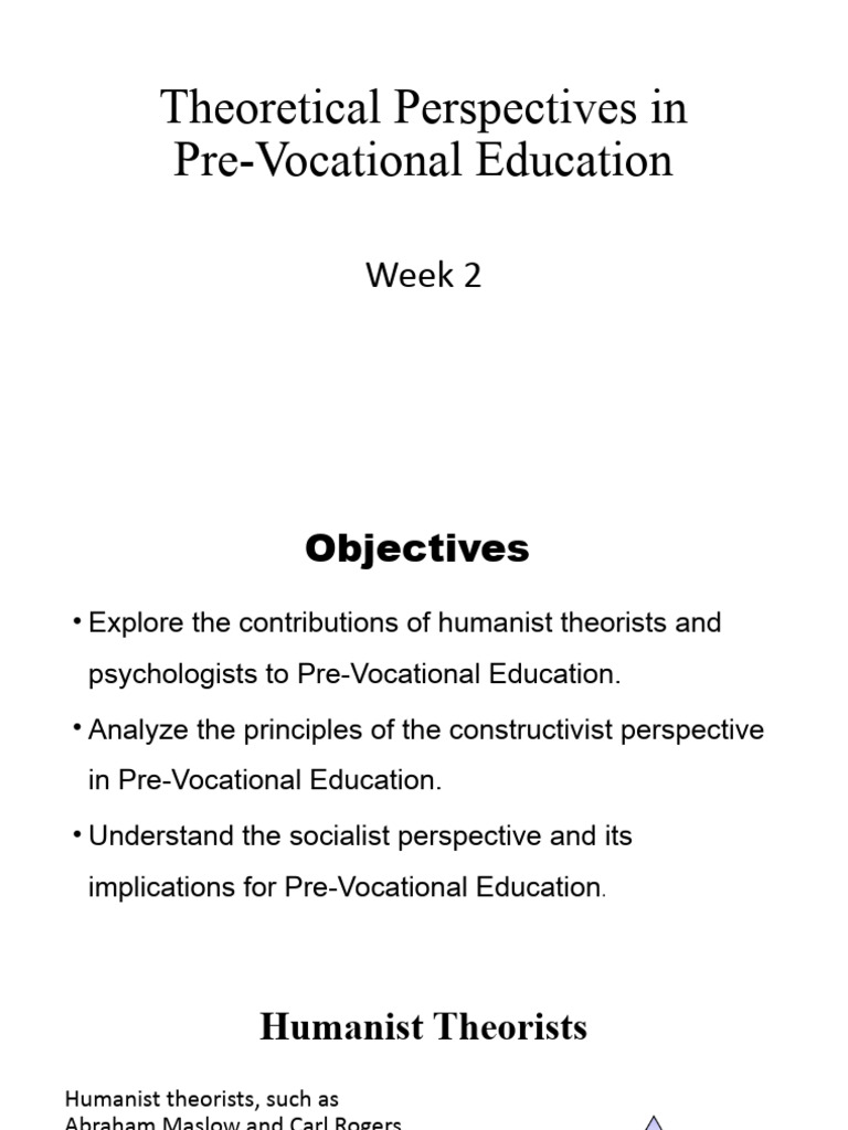 Pre-Vocational Education Theories | PDF | Constructivism (Philosophy Of ...