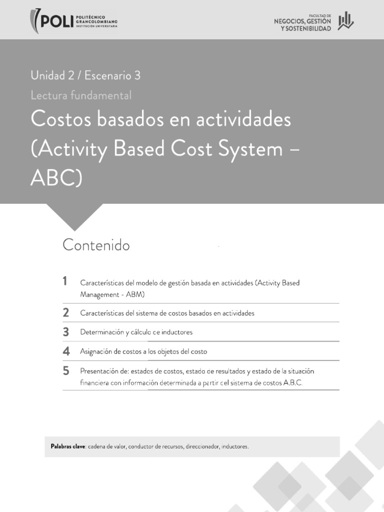 Lectura Costos Abc | PDF