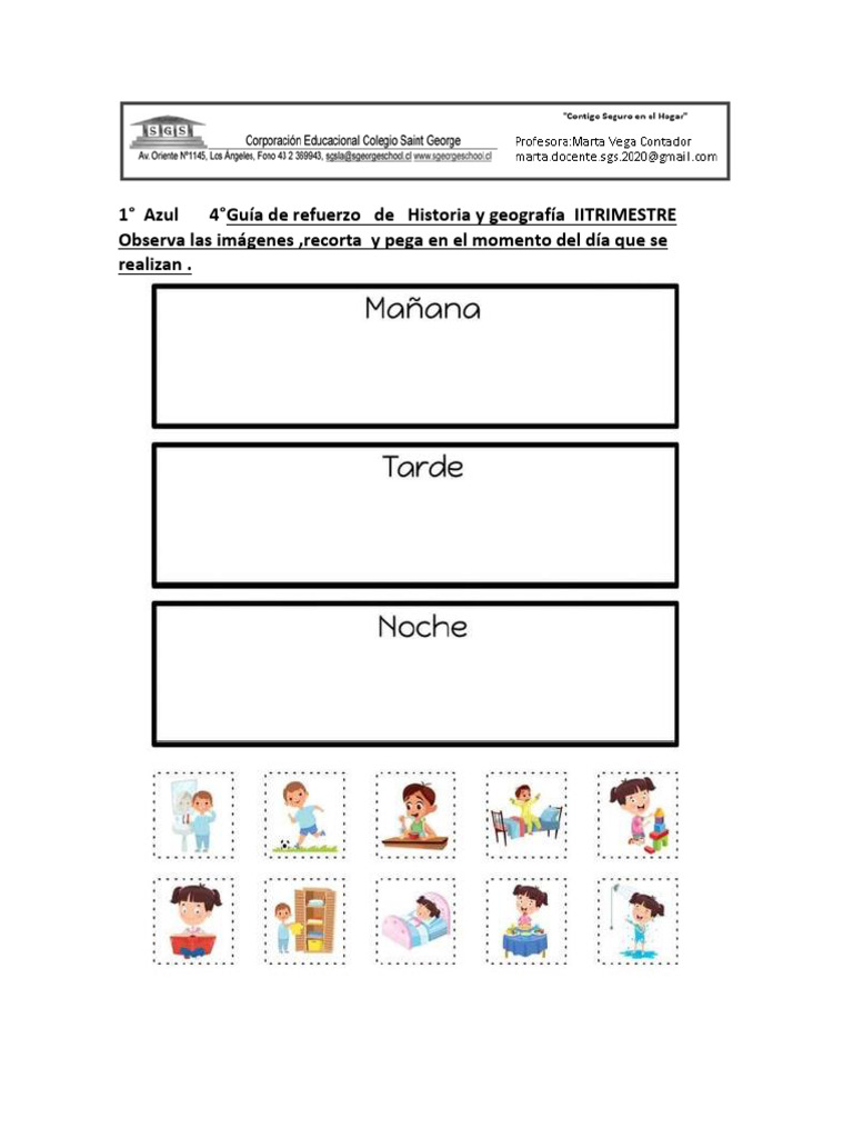 4°guia de Refuerzo Historia y Georgrafia | PDF
